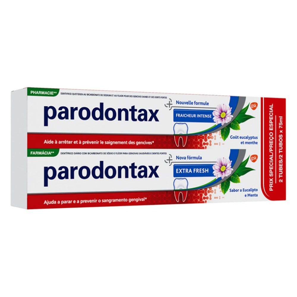 Parodontax Dentifricio Freschezza Intensa 2x75ml - Easypara