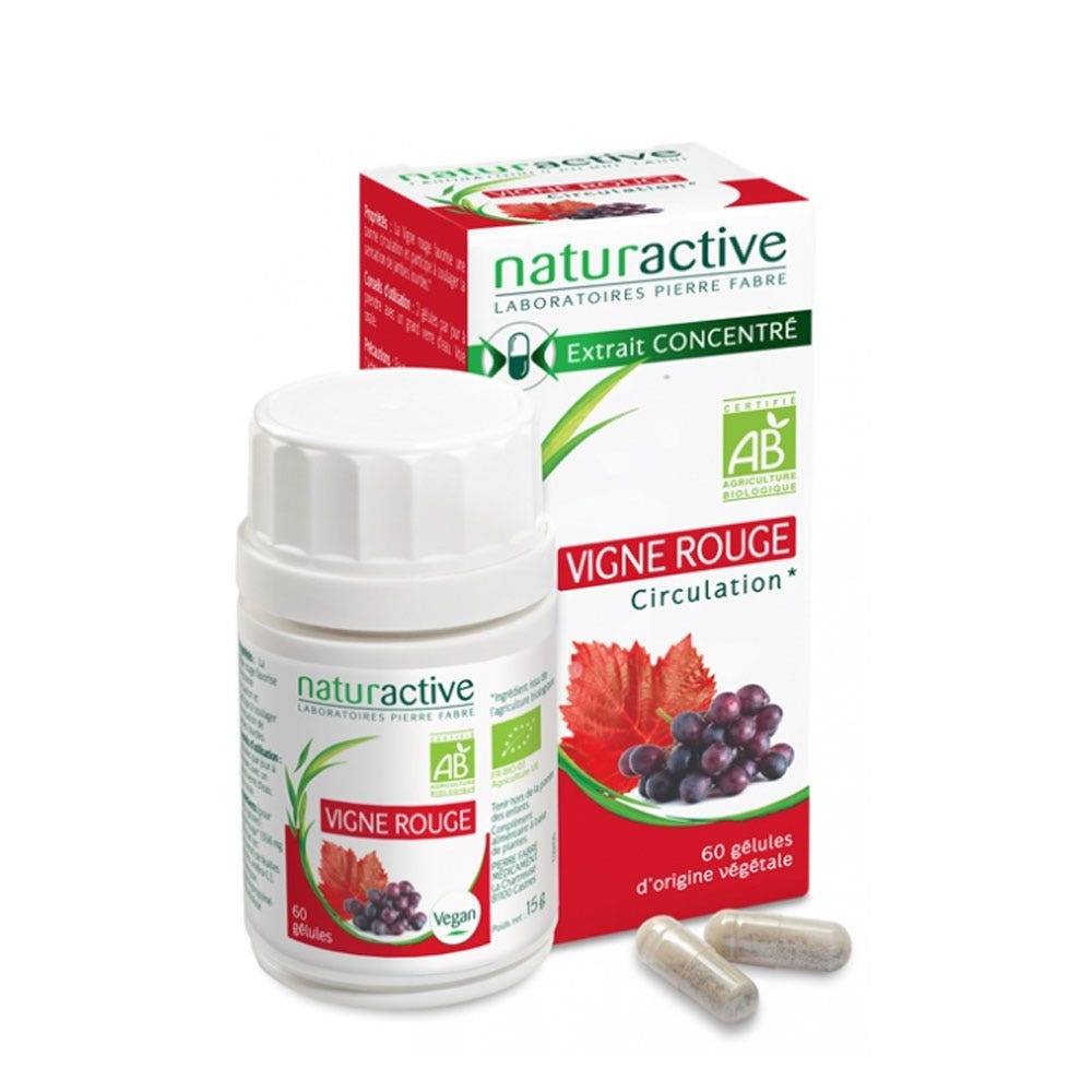 Naturactive Estratto concentrato di vite rossa biologica Circolazione ...