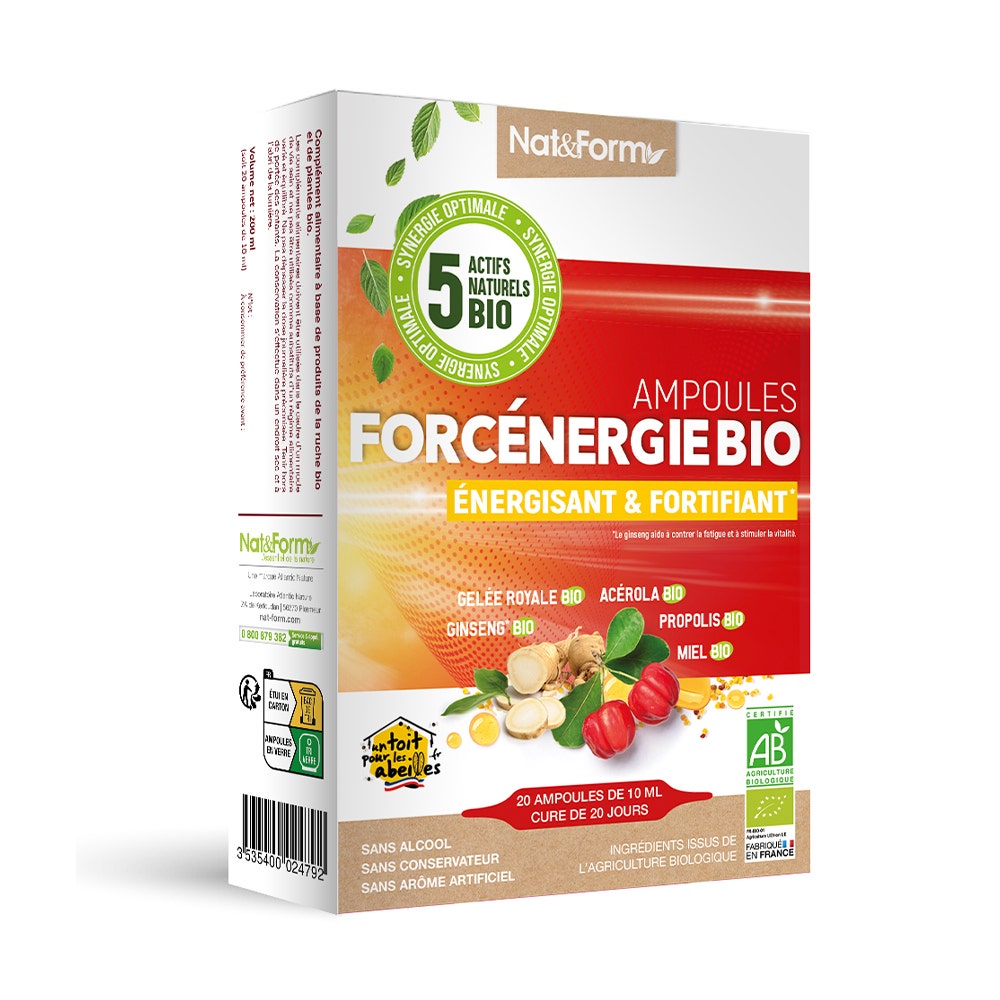 Nat&Form Forza Energia Bio 20 fiale da 10 ml - Easypara