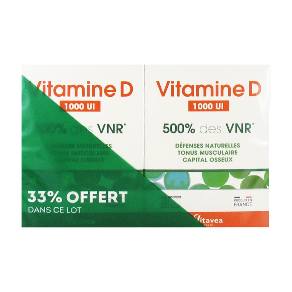Vitavea Santé Vitamine D 500% NRV 2x90 compresse - Easypara