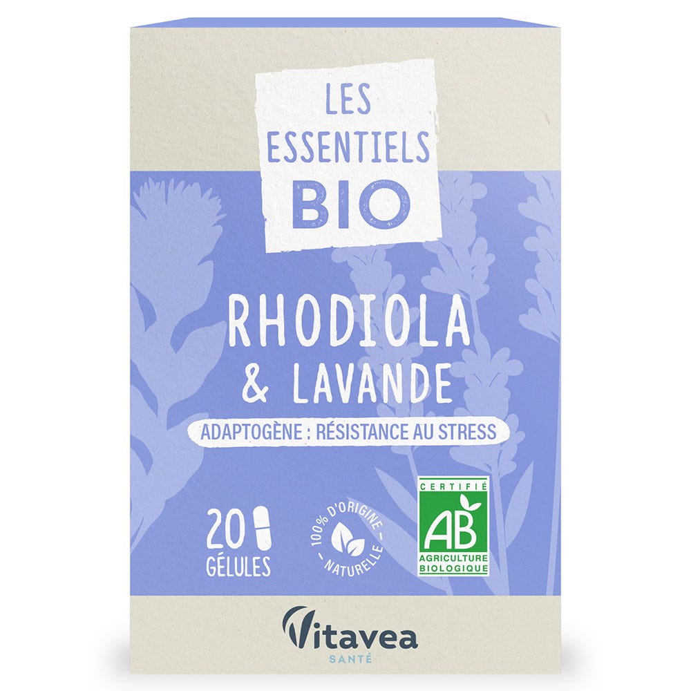 Nutrisante Nutri'sentiels Rodiola e Lavanda Organica 20 capsule - Easypara