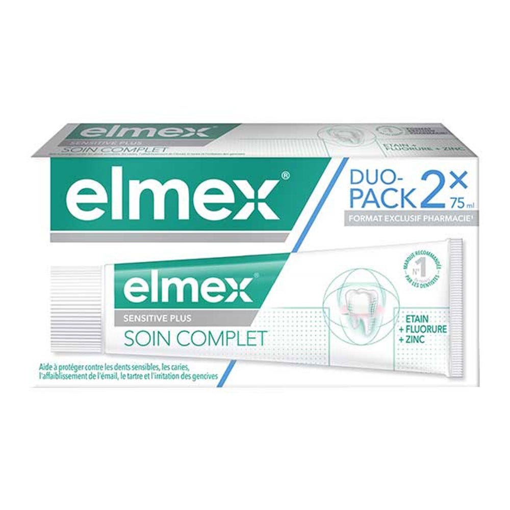 Elmex Sensitive Plus Dentifricio Complete Care 2x75ml - Easypara