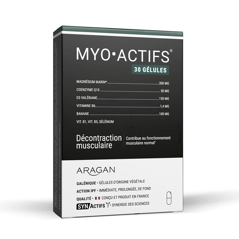 Aragan Synactifs Myoactive Rilassamento muscolare 30 capsule - Easypara