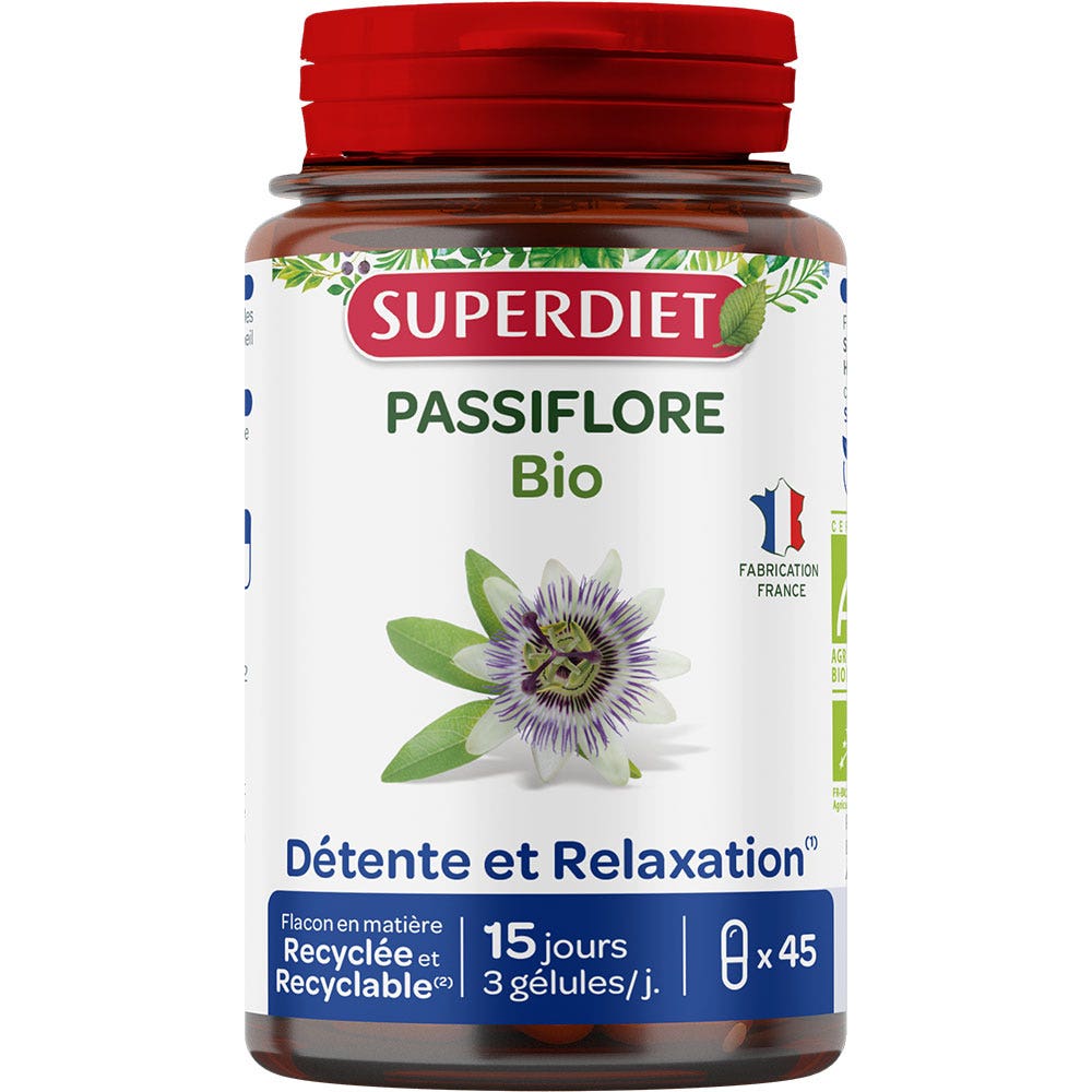 Superdiet Passiflora biologica 45 capsule - Easypara