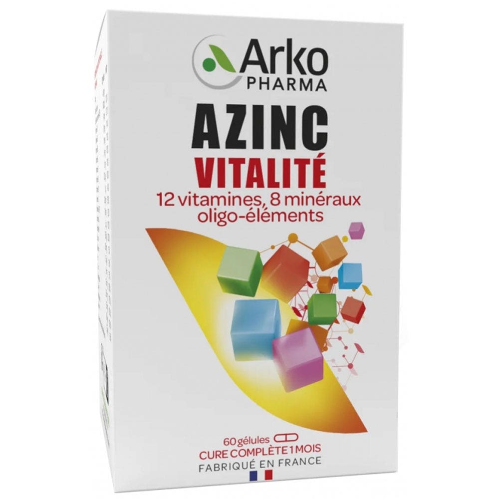 Arkopharma Azinc Forma e Vitalità Vitamine C, E, Zinco Adulti 60 ...