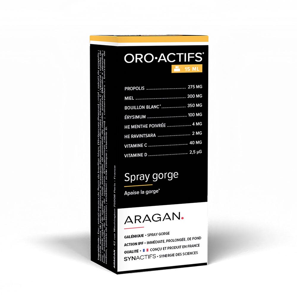 Aragan Synactifs OroActifs Spray per la gola 15ml - Easypara