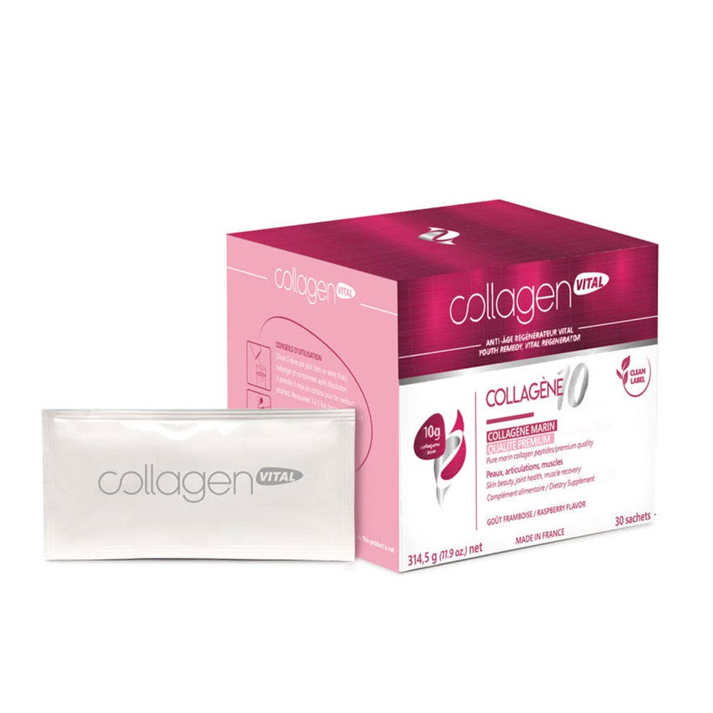Vita Recherche Collagen Vital Power Collagene della Marina 10 Gusto Franboise 30 bustine - Easypara
