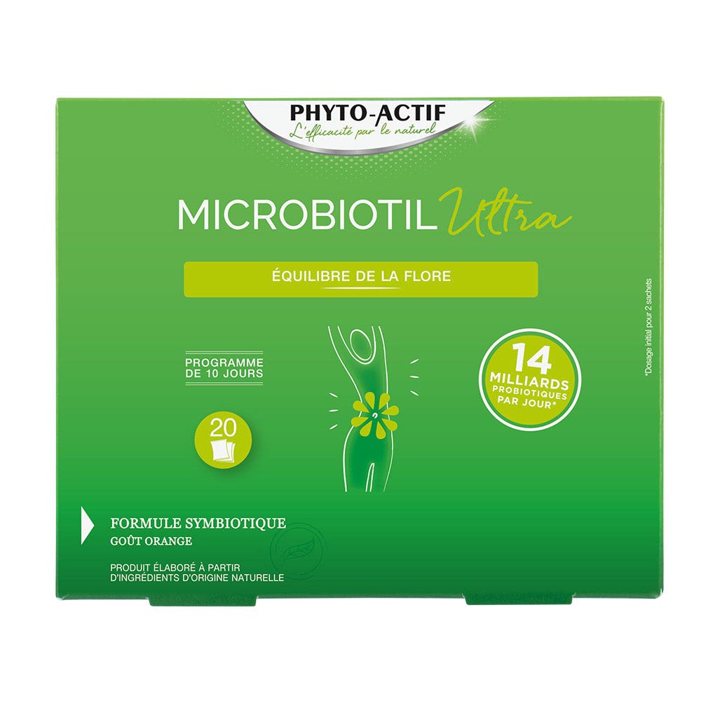 Phyto-Actif Microbiotil Ultra Fermenti lattici Aroma arancia 20 Bustine ...