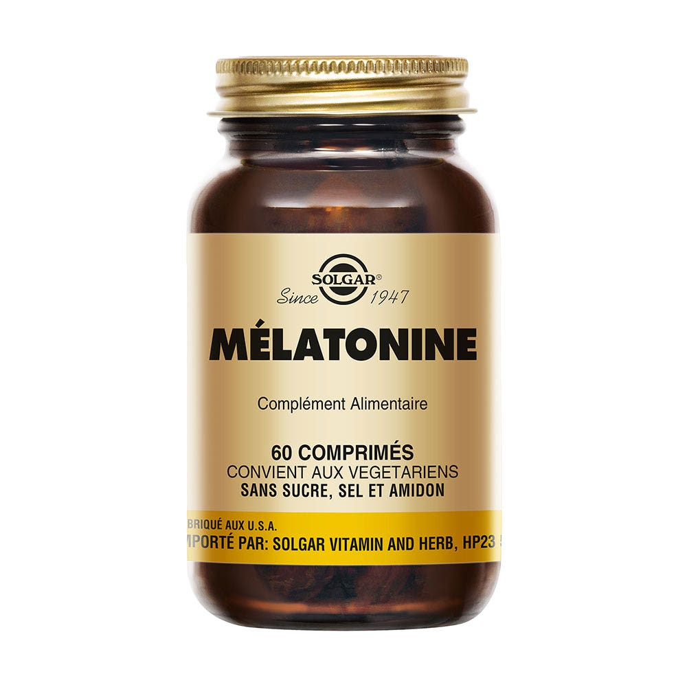 Solgar Melatonina 1mg Sommeil 60 Comprimés - Easypara