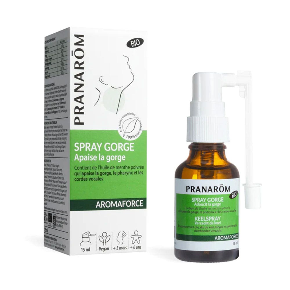 Pranarôm Aromaforce Spray Gola Bio Adulti - Bambini dai 6 anni 15ml ...