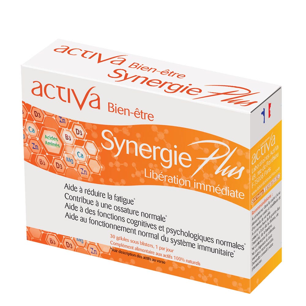 Activa Benessere Synergie Plus Libération immédiate 30 capsule - Easypara