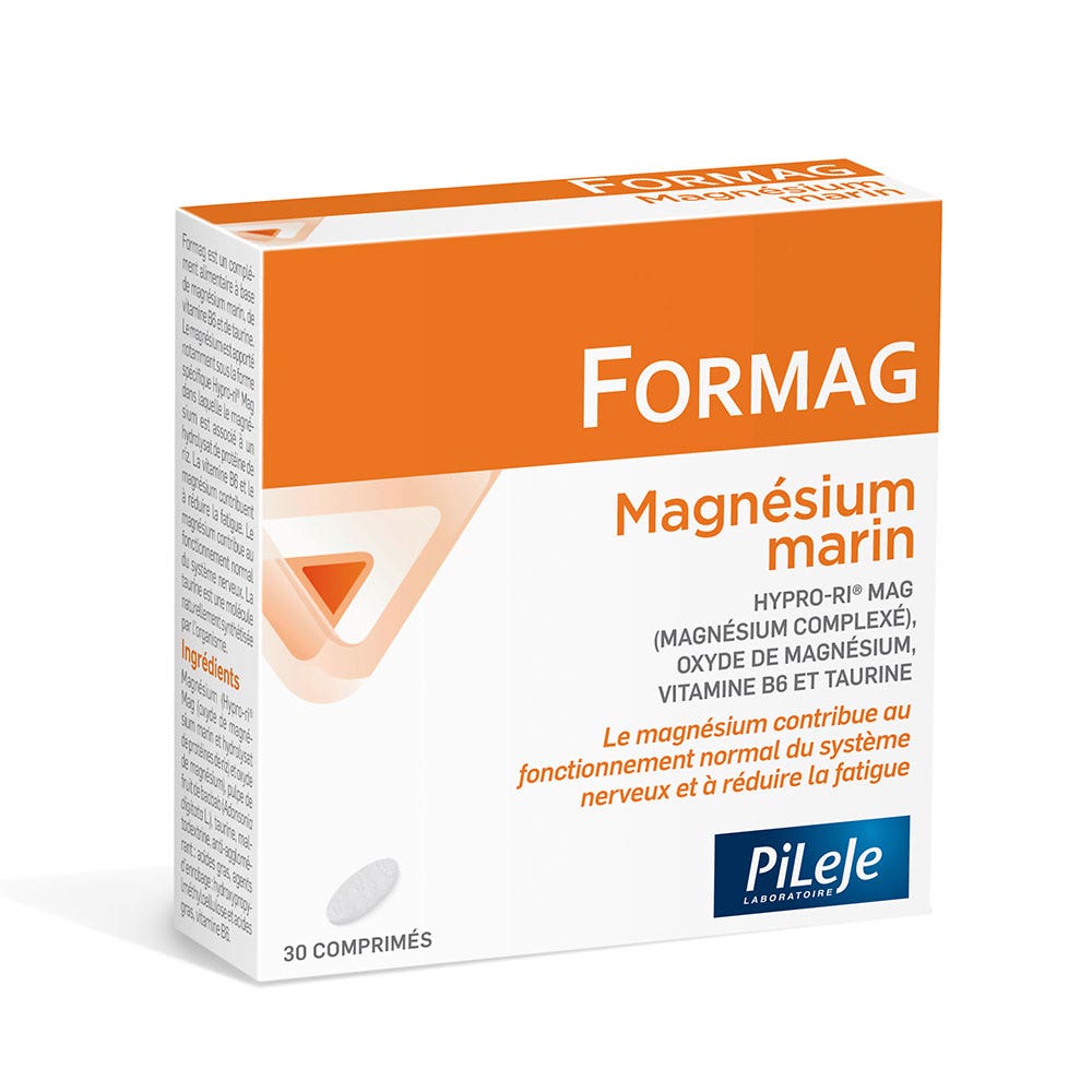 Pileje Formag Magnesio marino, vitamina B6 e taurina 30 compresse ...