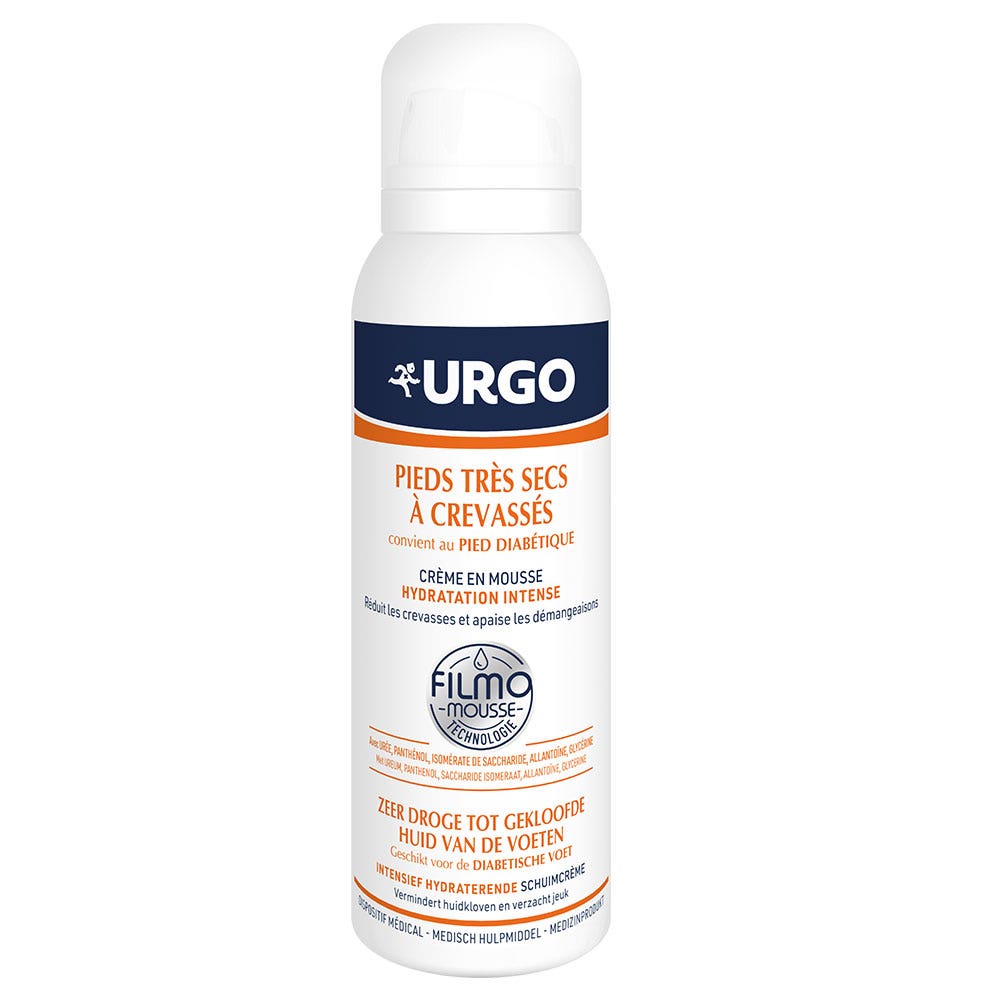 Urgo Crema schiumogena per piedi molto secchi o screpolati 125 ml - Easypara