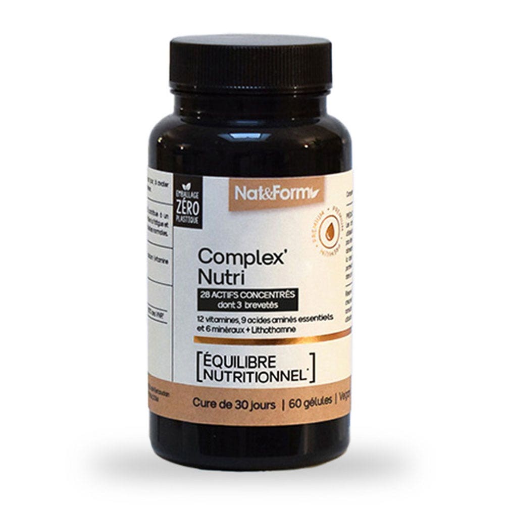 Nat&Form Complex' Nutri Equilibre Nutritionnel 60 capsule - Easypara