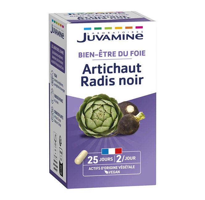 Juvamine Benessere del fegato Carciofo Ravanello nero 50 capsule - Easypara