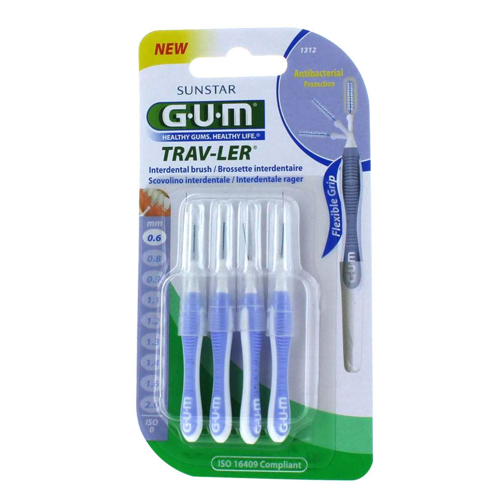 Gum Trav-ler Scovolini interdentali da 0,6 mm x4 - Easypara