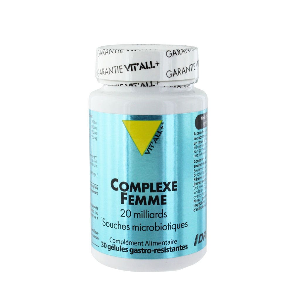Vit'All+ Complexe Femme 30 Capsule Flora intima 30 Gélules - Easypara