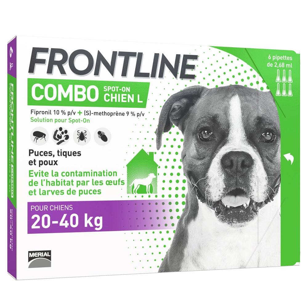 Frontline Combo Spot-on Cane L da 20-40 kg 6 pipette da 4,02 ml - Easypara