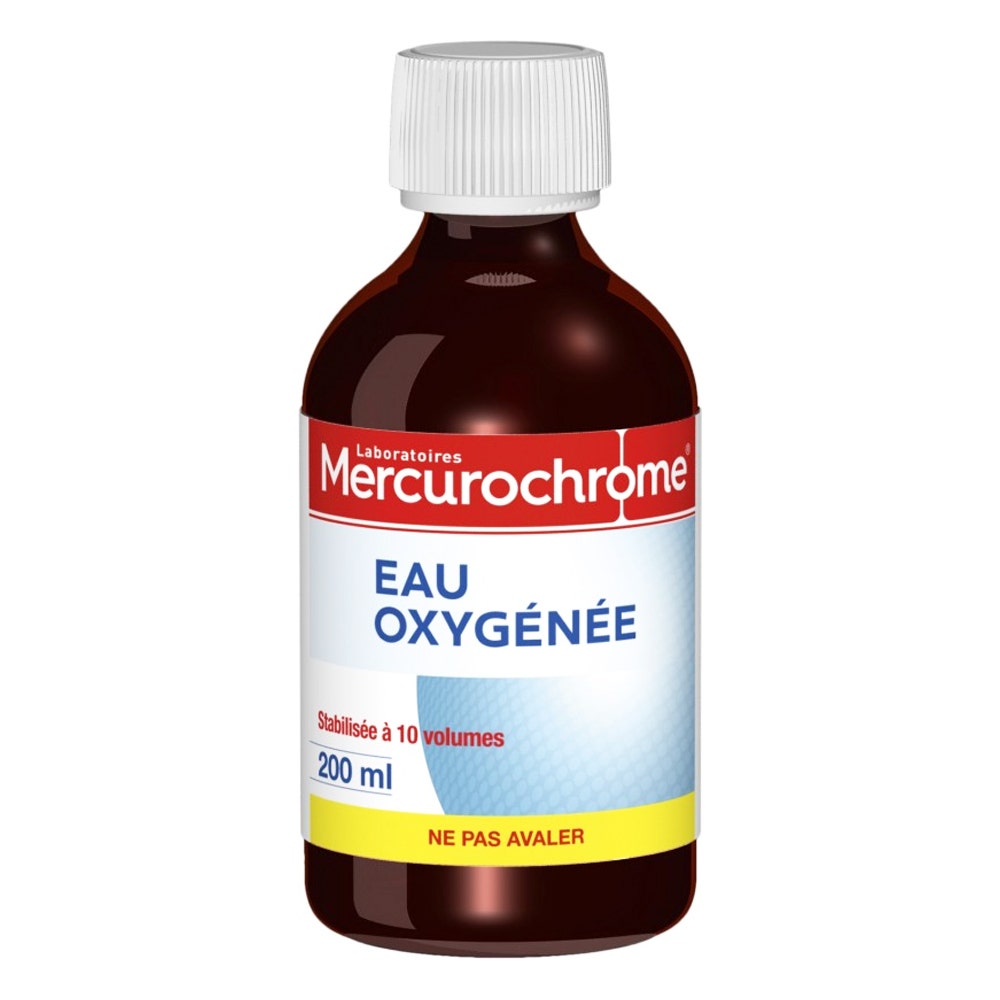 Mercurochrome Acqua ossigenata stabilizzata A 10 volumi 200 ml - Easypara