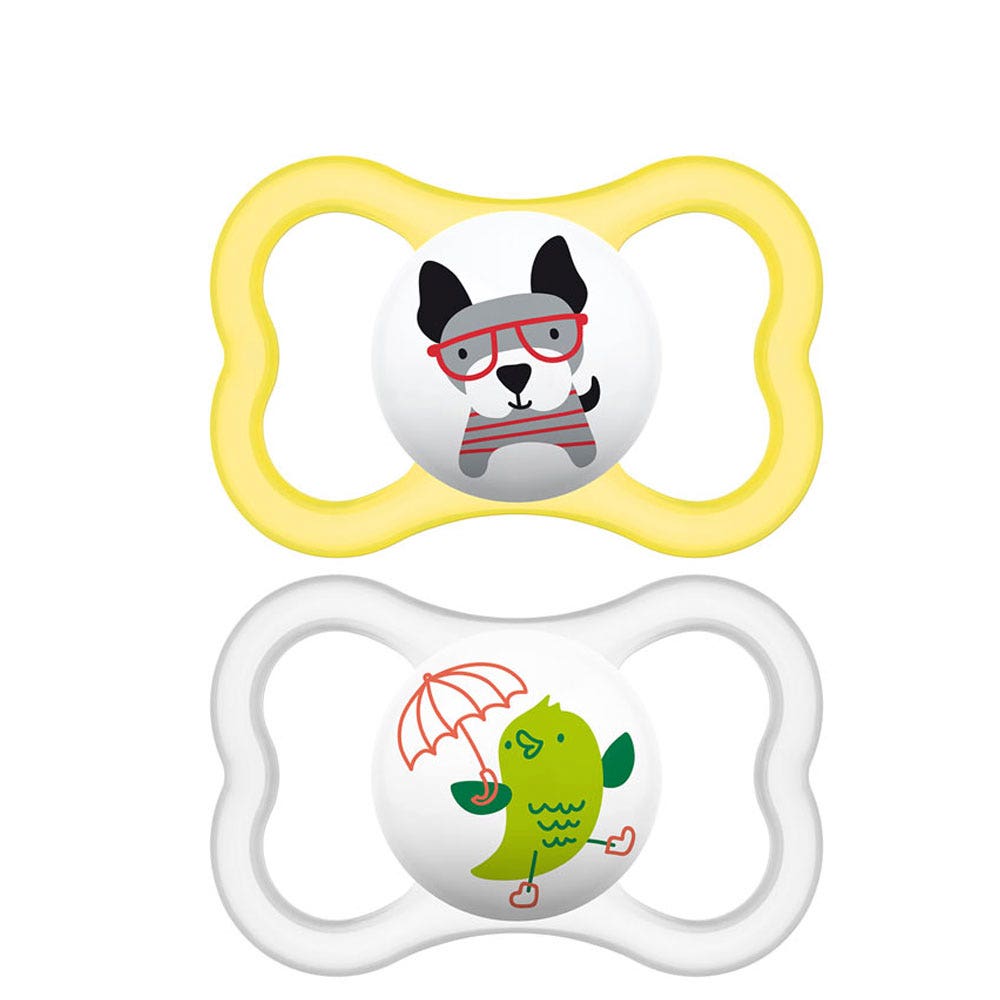 Mam Ciucci anatomici in silicone Air Collection 6 mesi Plus X2 - Easypara