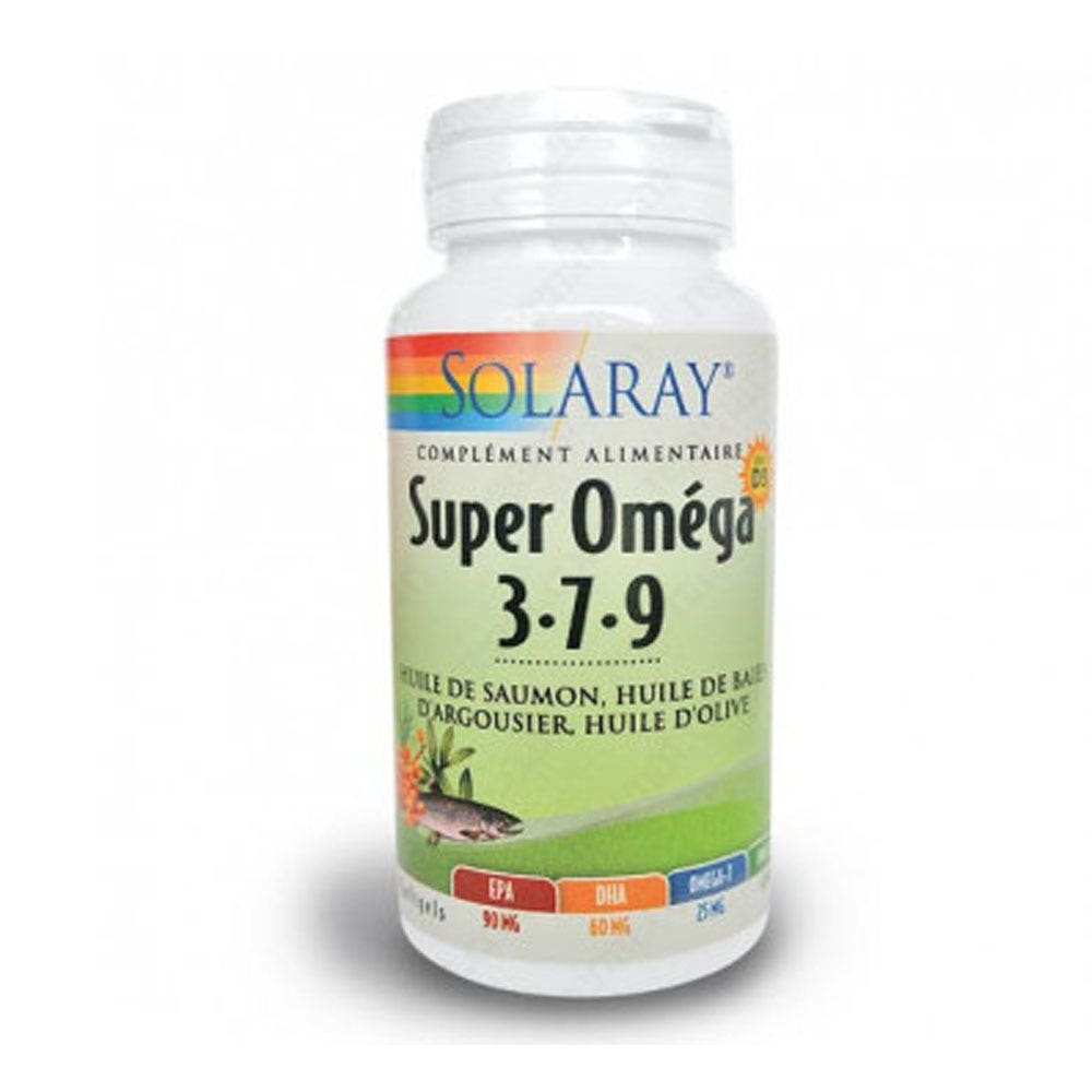Solaray Super Omega 3,7,9 con Vitamine D 60 Capsule - Easypara