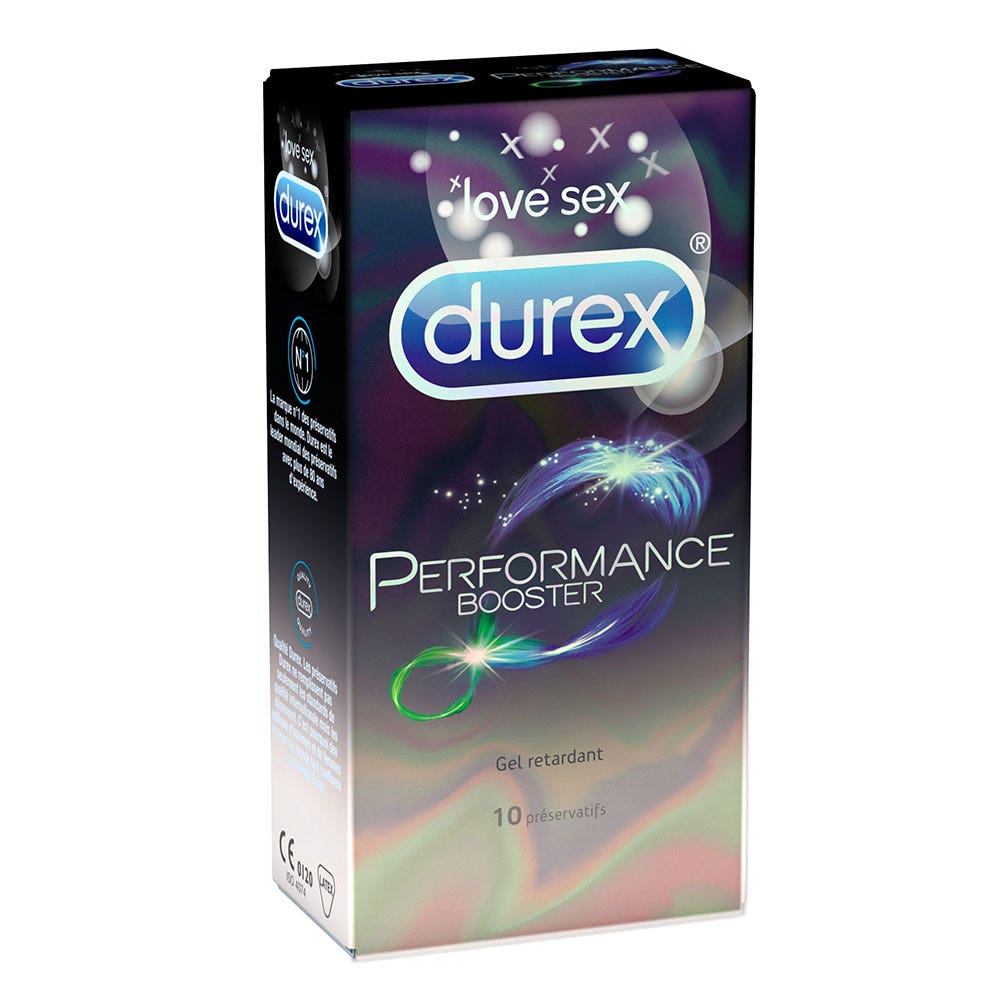 Durex Performance Booster Preservativi con Gel ritardante 10pz - Easypara