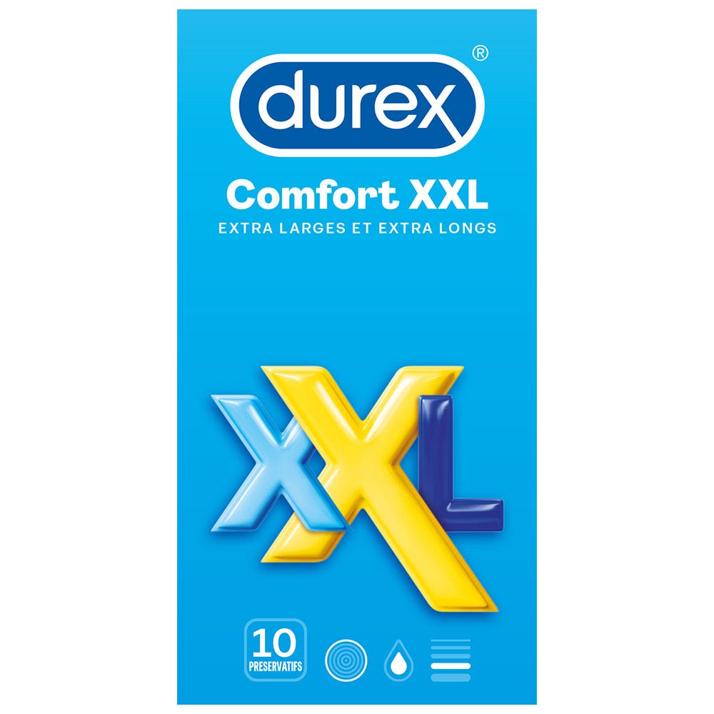 Durex Comfort Preservativi Extra Lunghi XXL x10 - Easypara