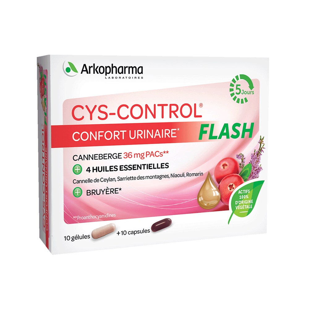 Arkopharma Cys-Control Flash Urinary Comfort 20 Gelule 20 capsule ...