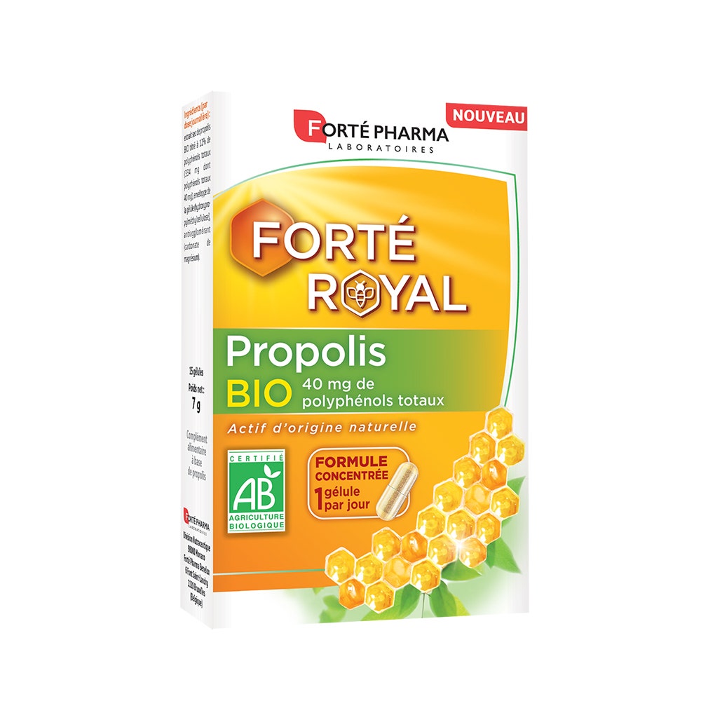 Forté Pharma Forté Royal Concentrato organico di Propolis 15 capsule ...