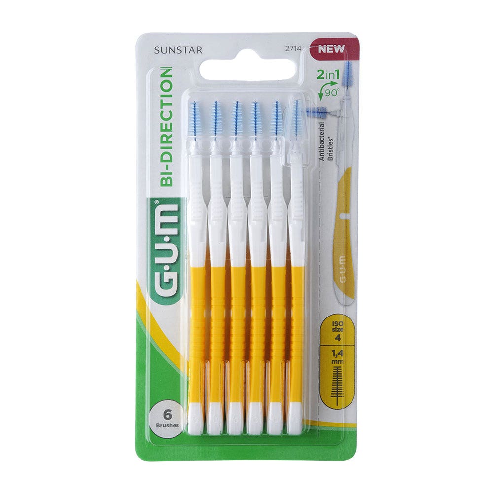 Gum Scovolini interdentali bidirezionali da 1,4 mm x6 - Easypara