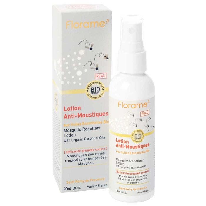 Lozione antizanzare con oli essenziali biologici 90 ml- Florame - Easypara